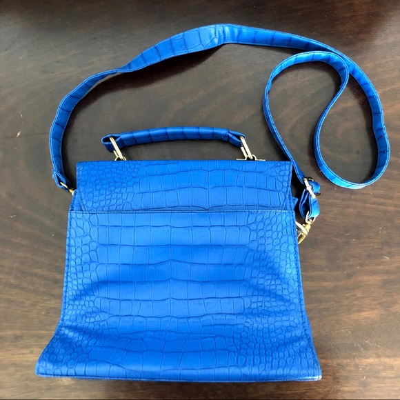 Modcloth | Bags | Modcloth Croc Embossed Vegan Leather Bag | Poshmark